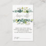 Foliage Diaper Raffle Invitation Insert | Zazzle