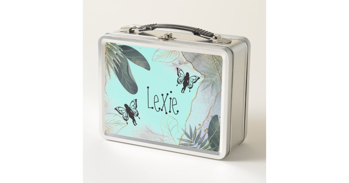 Foliage Fantasy Fairies Metal Lunch Box | Zazzle