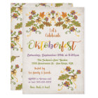 Oktoberfest fall leaves Party Invitations | Zazzle.com