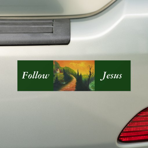 Follow Jesus Bumper Sticker | Zazzle