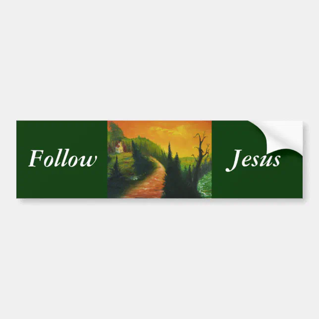 Follow Jesus Bumper Sticker | Zazzle