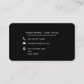 Follow Scan To Connect With Us QR Code Black White Business Card | Zazzle