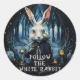 Follow the White Rabbit Alice in Wonderland Classic Round Sticker | Zazzle