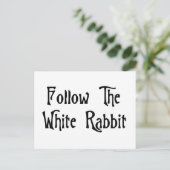 Follow The White Rabbit Postcard | Zazzle