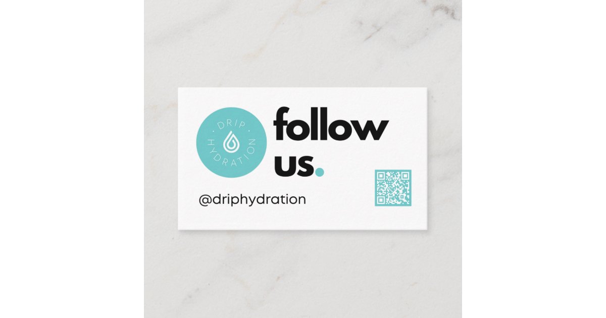 Follow Us Business Card | Zazzle