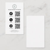 Follow Us Social Media QR Code Business Card | Zazzle