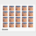 Follow Your Dreams Sky and Clouds Photo Motivation Square Sticker | Zazzle