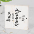 Follow Your Dreams, They Know The Way Wooden Box Sign | Zazzle