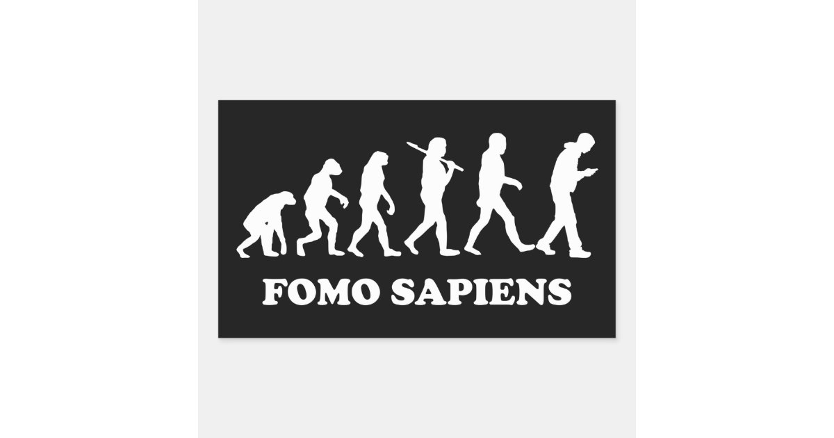 Fomo Sapiens Rectangular Sticker | Zazzle