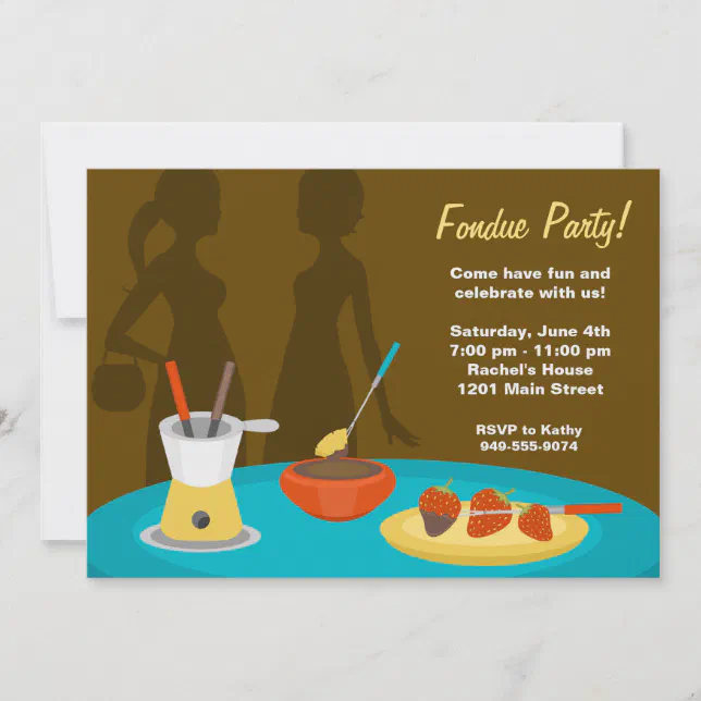 Fondue Party Invitation | Zazzle
