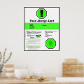 Food Allergy Poster for School | Zazzle