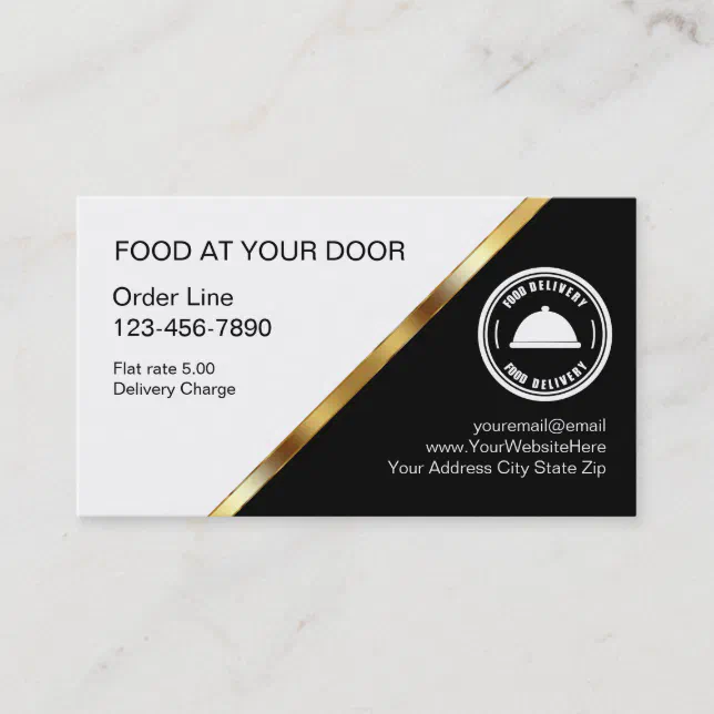 Food Delivery Business Cards | Zazzle