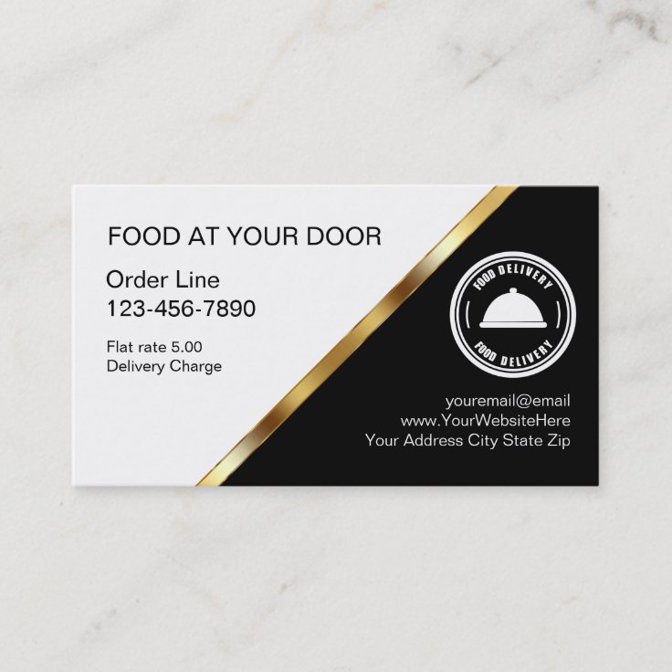 Food Delivery Business Cards | Zazzle