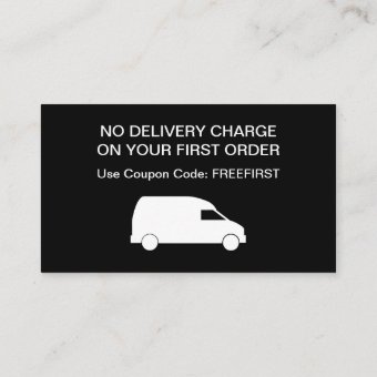 Food Delivery Courier Service Discount Card | Zazzle
