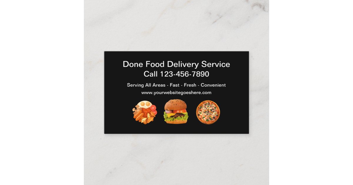 Food Delivery Courier Service Discount Card | Zazzle