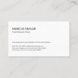 Food Delivery Services | Truck | Fresh Produce Business Card | Zazzle