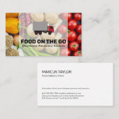 Food Delivery Services | Truck | Fresh Produce Business Card | Zazzle