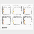 Food Diary Health Journal Square Sticker | Zazzle