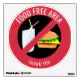Food Free Area, No Food Allowed Allergy Friendly Wall Decal | Zazzle