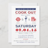 Food, Fun and Music 4th of July Cookout Invite | Zazzle