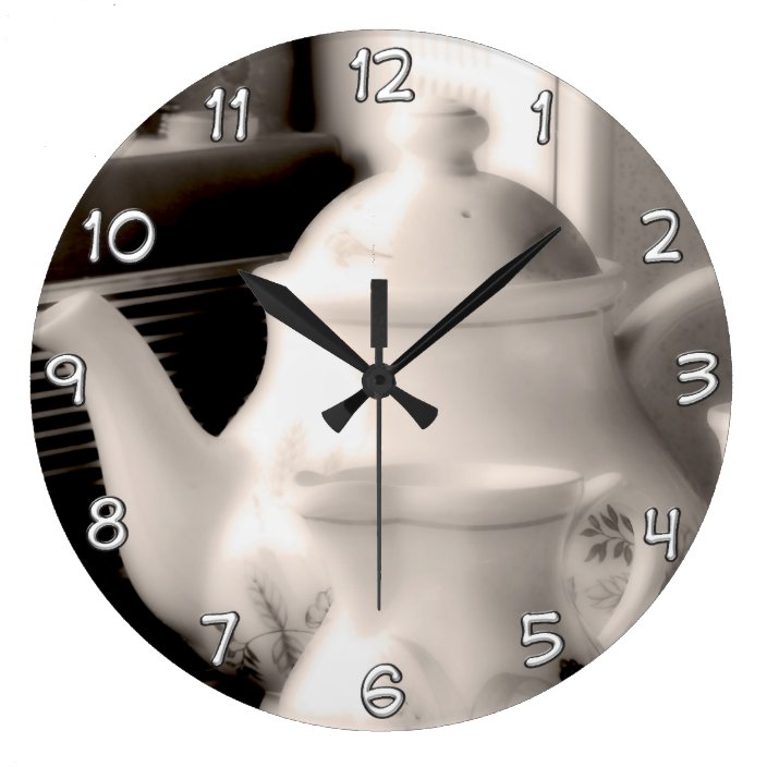 Food Kitchen Wall Clocks | Zazzle.com