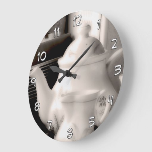 Food Kitchen Wall Clocks | Zazzle