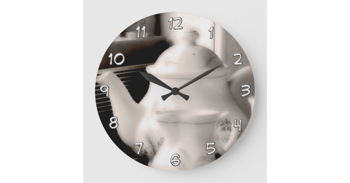 Food Kitchen Wall Clocks | Zazzle
