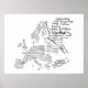 Food Map of Europe (large) Poster | Zazzle