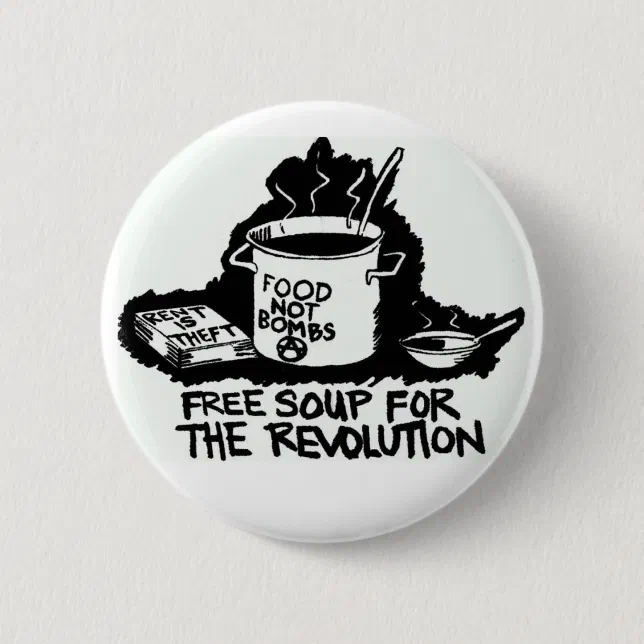 food not bombs button | Zazzle