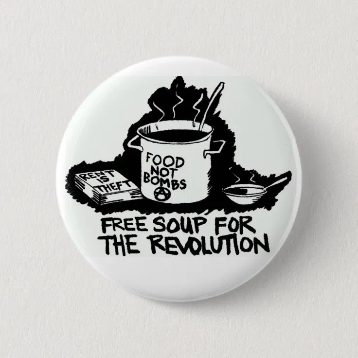 food not bombs button | Zazzle