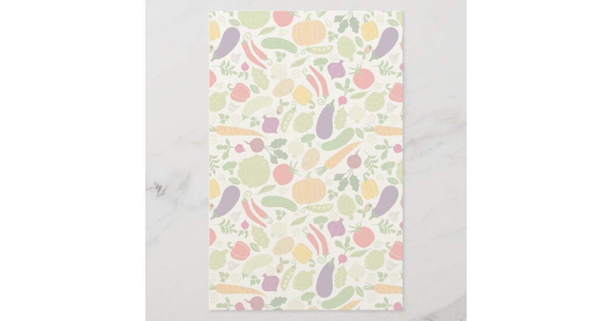 Food on a white background stationery | Zazzle