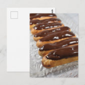 Food Photography Boston Cream Filled Eclairs Postcard | Zazzle