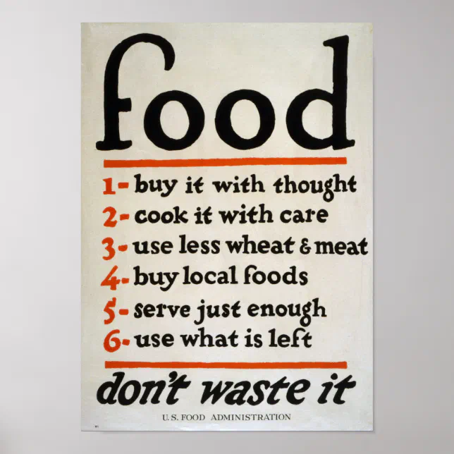 food tips poster | Zazzle
