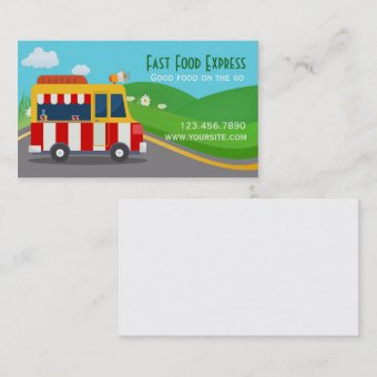 Food Truck Business Card | Zazzle