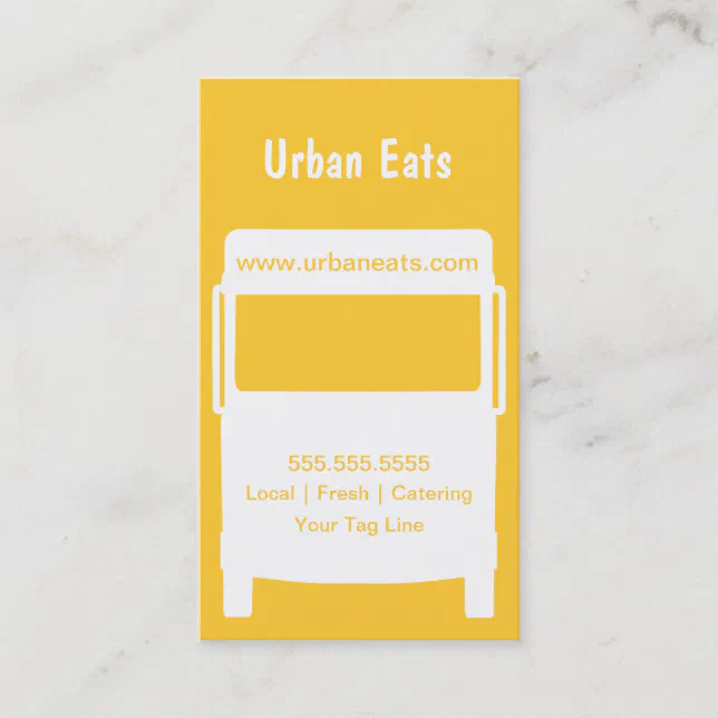 Food Truck Business Card Template | Zazzle