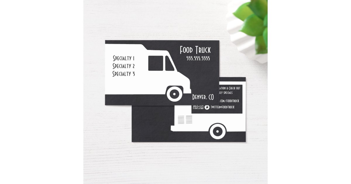 Food Truck Business Card Template | Zazzle.com