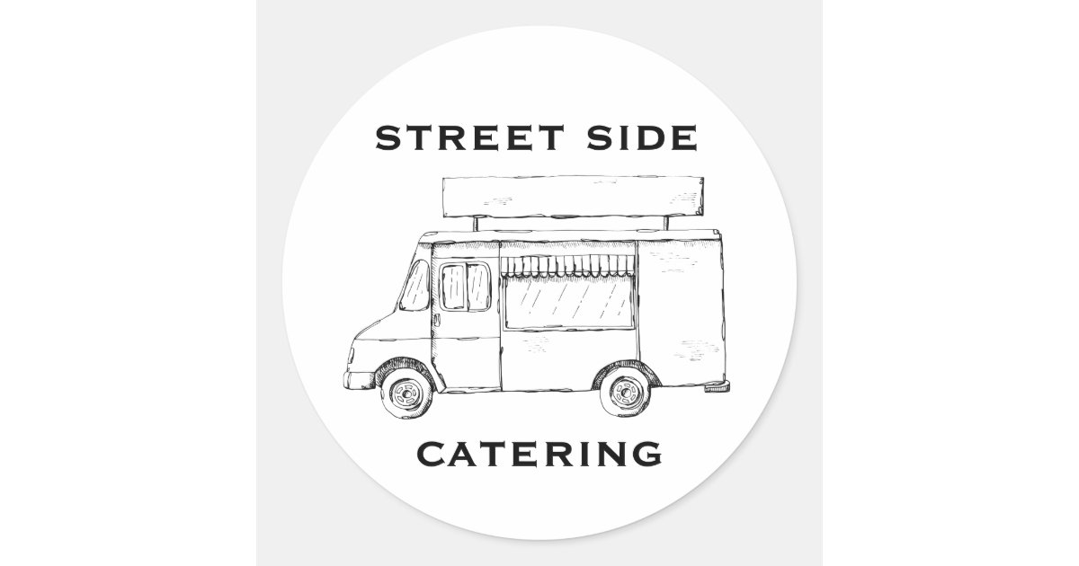 Food Truck Custom Sticker | Zazzle