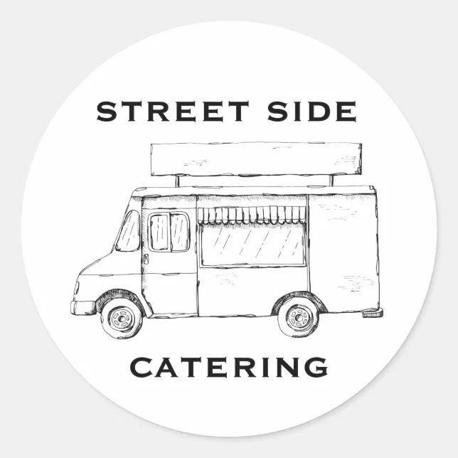 Food Truck Custom Sticker | Zazzle