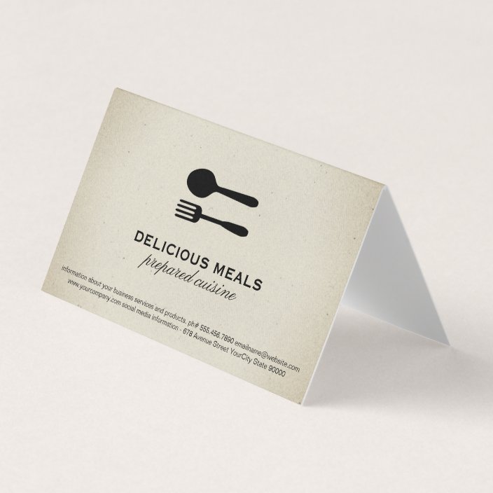 Food Utensils Business Card | Zazzle.com