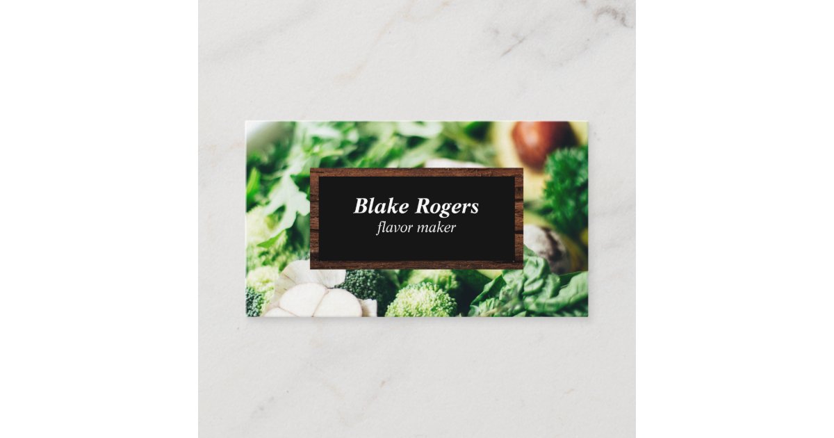 Foodie | Salad | Chef Business Card | Zazzle