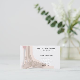 Foot anatomy Business Card | Zazzle
