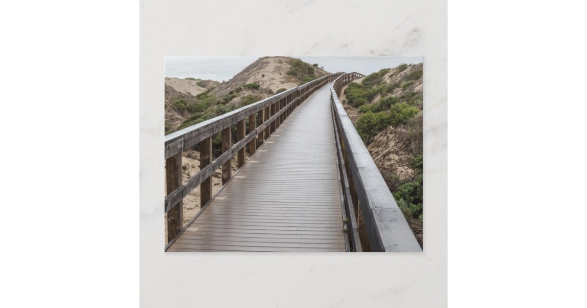 Foot Bridge at Oso Flaco Lake State Park Postcard | Zazzle