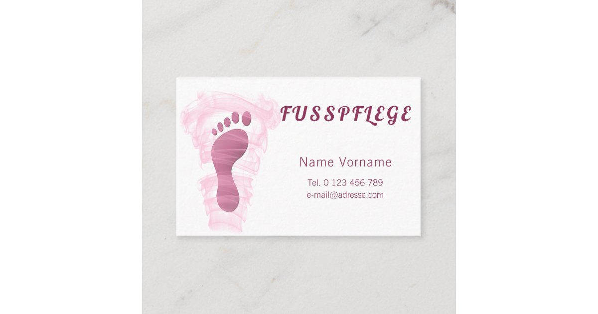 foot care business card | Zazzle