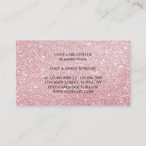 Foot Care Podiatry Practioner Doctor Business Card | Zazzle