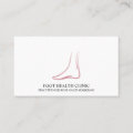 Foot Care Podiatry Practioner Doctor Business Card | Zazzle