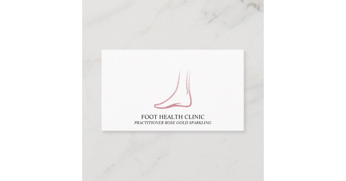 Foot Care Podiatry Practioner Doctor Business Card | Zazzle