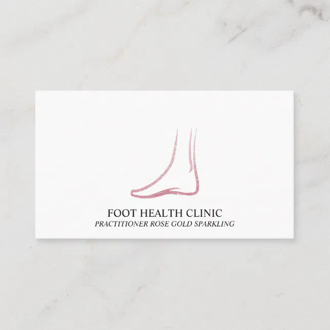 Foot Care Podiatry Practioner Doctor Business Card | Zazzle
