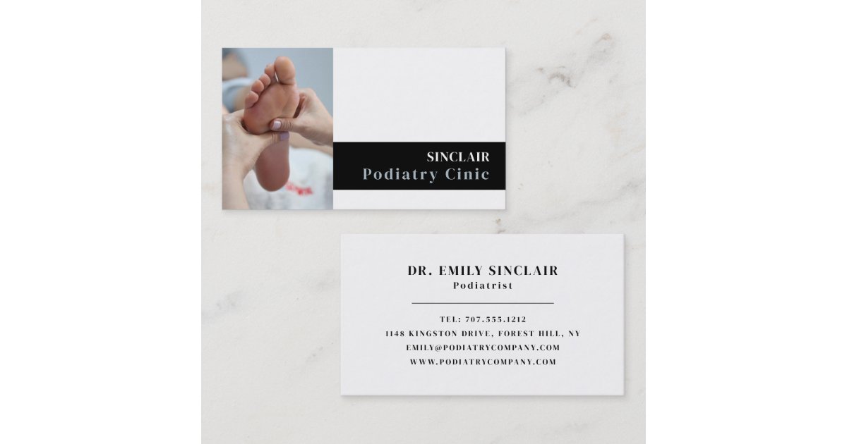 Foot Care Portrait, Podiatry Clinic, Podiatrist Business Card | Zazzle