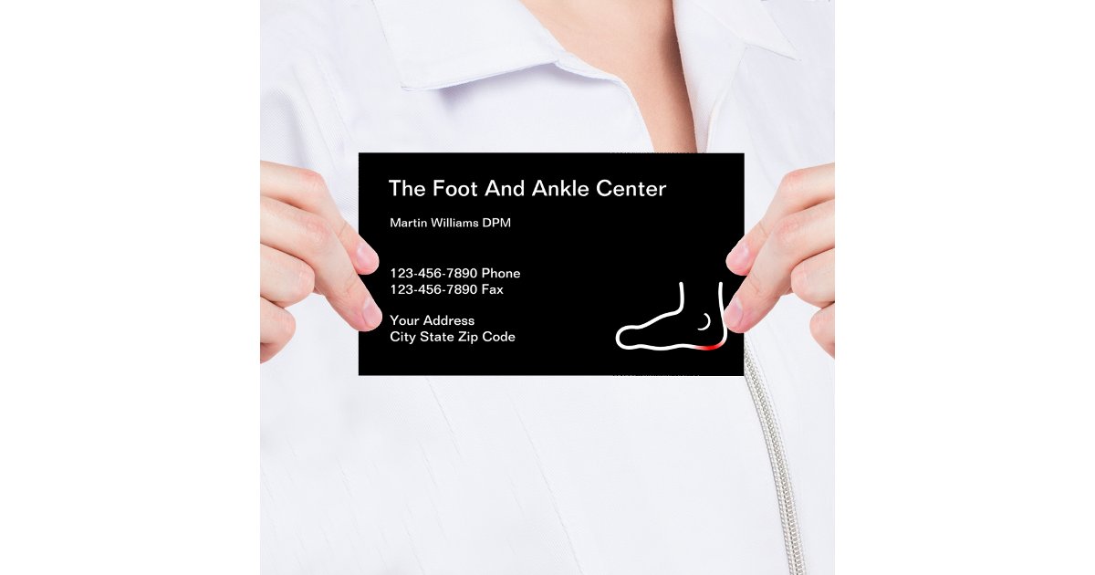 Foot Doctor Podiatry Business Card | Zazzle