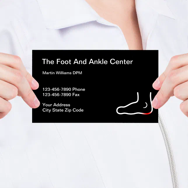 Foot Doctor Podiatry Business Card | Zazzle